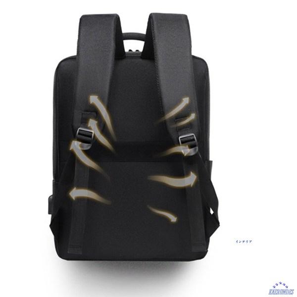 ビジネスリュック リュックサック USB充電ポート搭載 大容量 防水 16インチPC収納可 軽量 A4 多収納 スクエア型 バックパック :mz0327vt4g6m3a:インテリア - 通販 ...