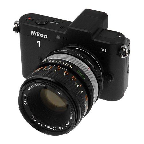 Fotodiox レンズマウントアダプター Canon FDレンズ Nikon 1シリーズカメラ Nikon V1 J1ミラーレスカメラ用 オリ :012930e8cbde ...