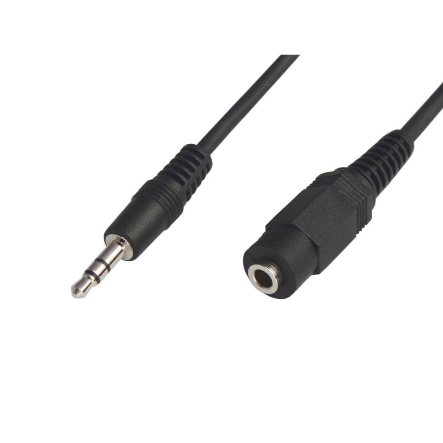 オーディオケーブル 3.5mm ステレオミニプラグと3.5mm ステレオミニジャック ステレオミニ延長ケーブル 15m /C-088 ...