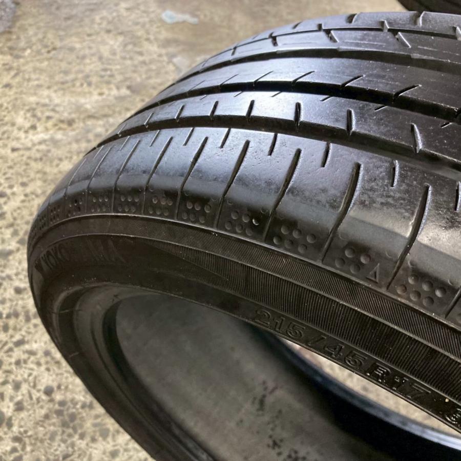 BluEarth N-2183【中古タイヤ】215/45R17 YOKOHAMA BluEarth-GT AE51 7分山×1本 プリウスなど ...