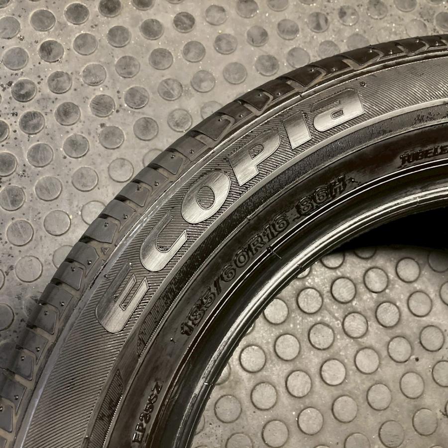 エコピア N-2228【中古タイヤ】185/60R16 ブリヂストン ECOPIA EP25 8分山×1本 ノート デミオなど 【福岡 店頭 ...