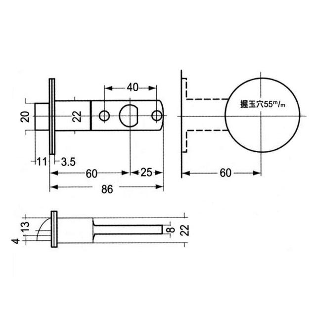 AGENT サンロック S-200P サムターン式円筒錠 バックセット60mm 扉厚28〜40mm : かぎの蔵屋 - 通販 - Yahoo!ショッピング
