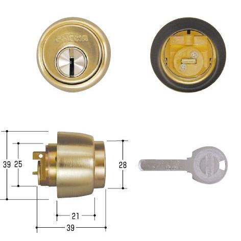 SHOWA ユーシン・ショウワ BX-535 CL 397-05-S06-40-CY 扉厚38〜41mm : かぎの蔵屋 - 通販 - Yahoo!ショッピング
