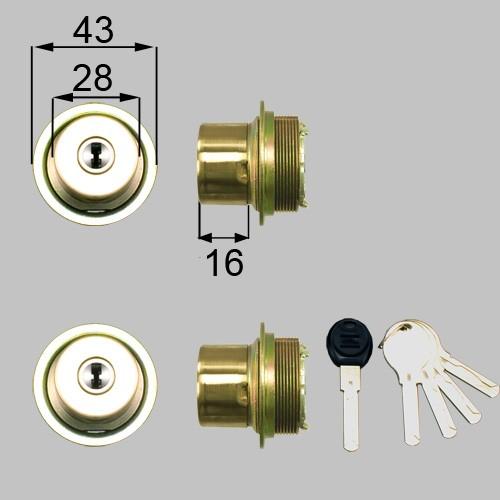 TOSTEM REPERAL リペラル DDZZ2001 ユーシンショウワ 交換用 SHOWA Wシリンダー 2個同一 刻印： QDD835 ...