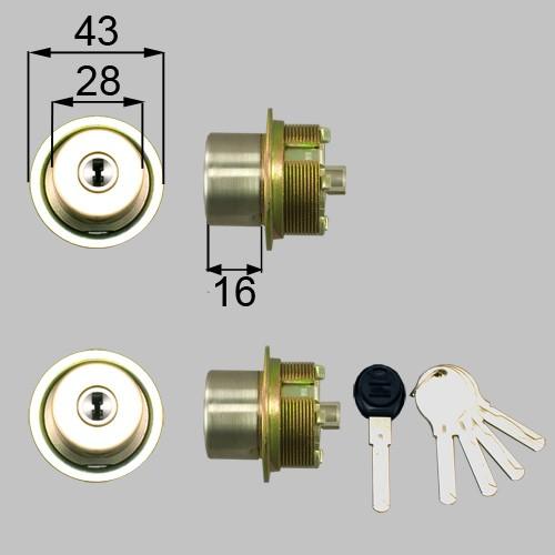 TOSTEM REPERAL リペラル DDZZ2002 ユーシンショウワ 交換用 SHOWA Wシリンダー 2個同一 刻印： QDD835 ...
