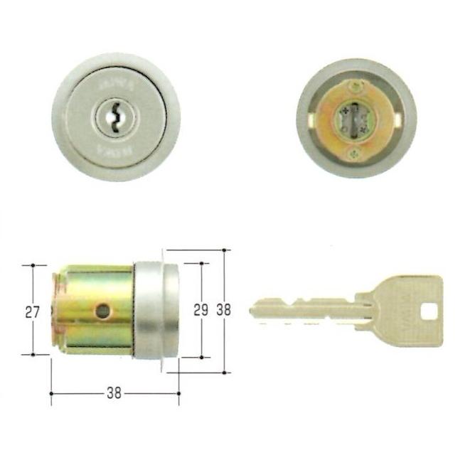 MIWA 美和ロック U9DG-1 本体セット 扉厚37-42用 シリンダー サムターン MCY-218 バックセット51ミリ ミワ 美和 DG MIWA 玄関 ドア 扉 修理 補修 交換 ...