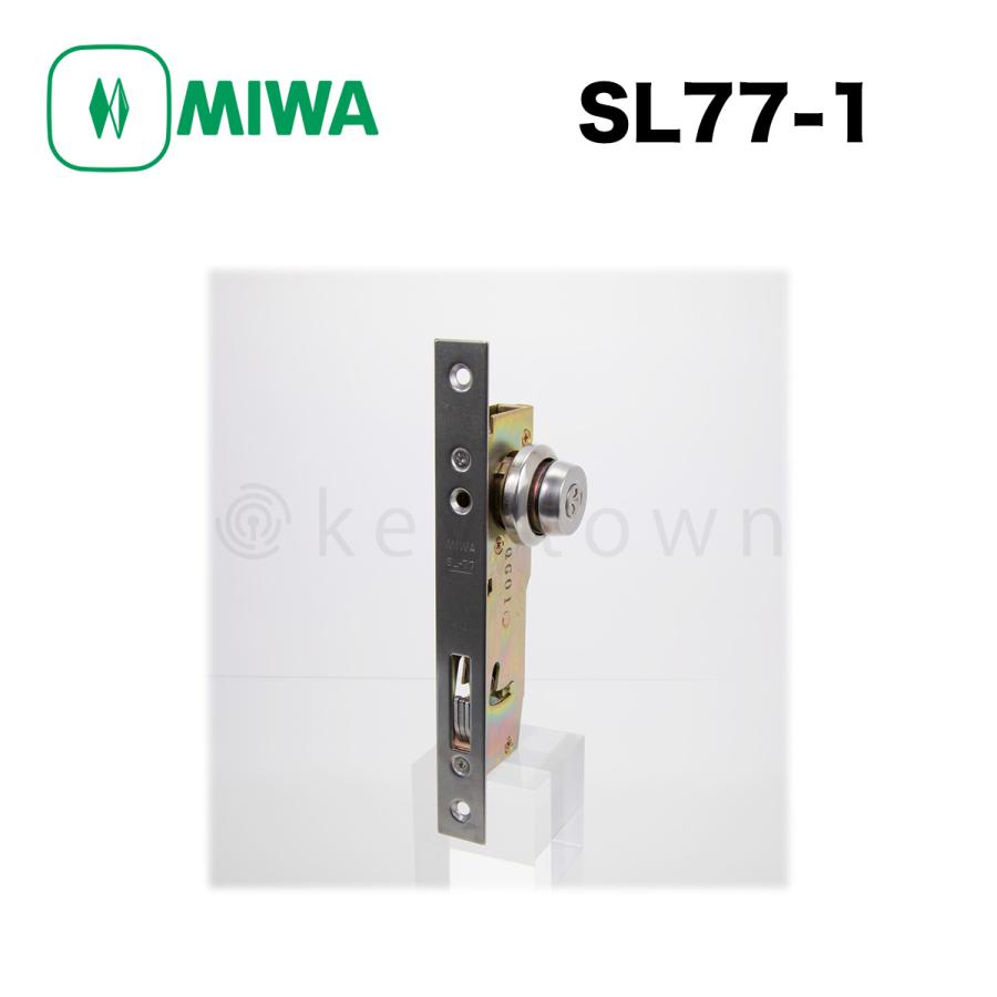 MIWA 引戸錠 SL77-1 ドアの厚み 25〜33mm または 33〜41mm U9シリンダー バックセット24mm : sl77-1 : 鍵TOWN - 通販 - Yahoo!ショッピング