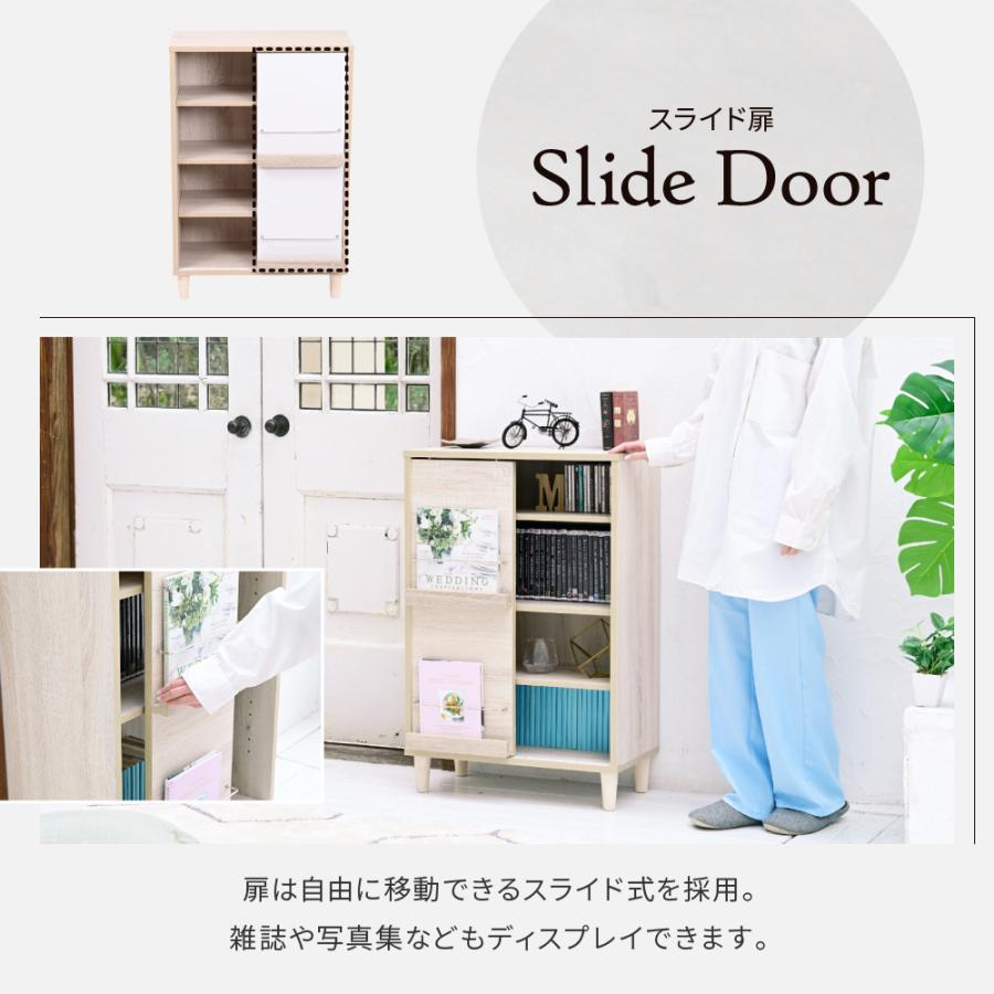 ディスプレイラック 本棚 キャビネット おしゃれ リビングキャビネット サイドボード リビングボード 幅60 a4 : KAGLE - 通販 - Yahoo!ショッピング