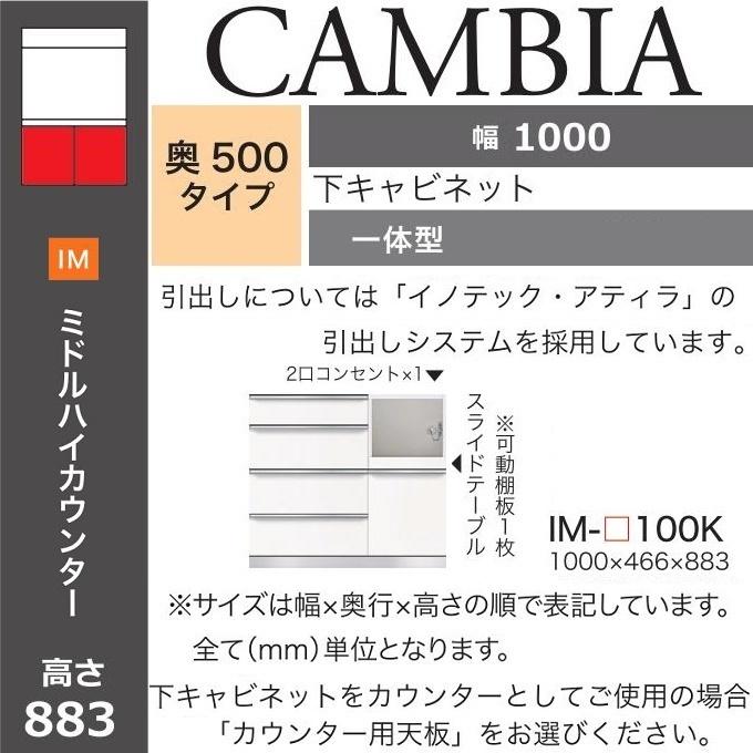 綾野製作所 カンビア 幅100cm 下キャビネット 奥行50cm キッチン 綾野製作所 カンビア 幅100cm 下キャビネット 奥行50cm キッチン