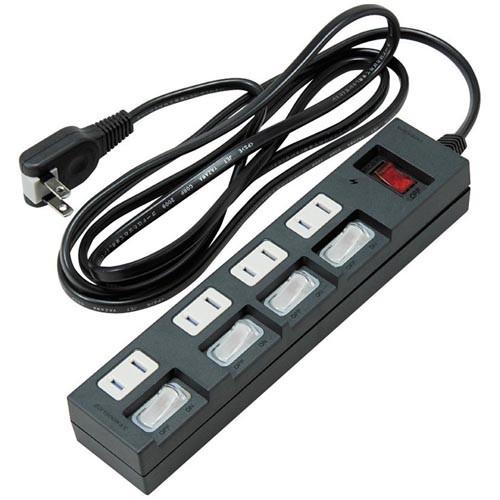 楽天市場】YAZAWA 10個セット個別スイッチ付節電タップ Y02BKS333WHX10