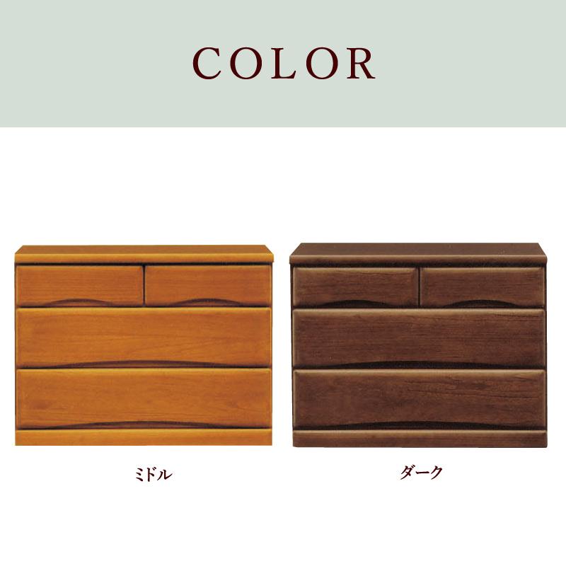 サンコウ キャスター付き収納チェスト ローチェスト 幅75cm 3段 押入れ収納 桐 日本製 国産 大川家具 引き出し箱組 フルオープンレール ブラウン ミドル ダーク Sif シフ ...