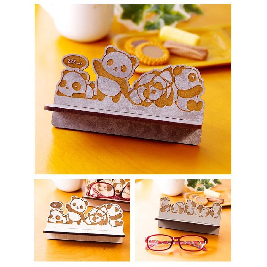 メガネスタンド 木製 パンダ 4.0mm 犬 ネコ 猫 クマ うさぎ 眼鏡スタンド 名刺スタンド メガネスタンド011 : 00-a00057 : 手作り家具工房家具のココボ - 通販 ...