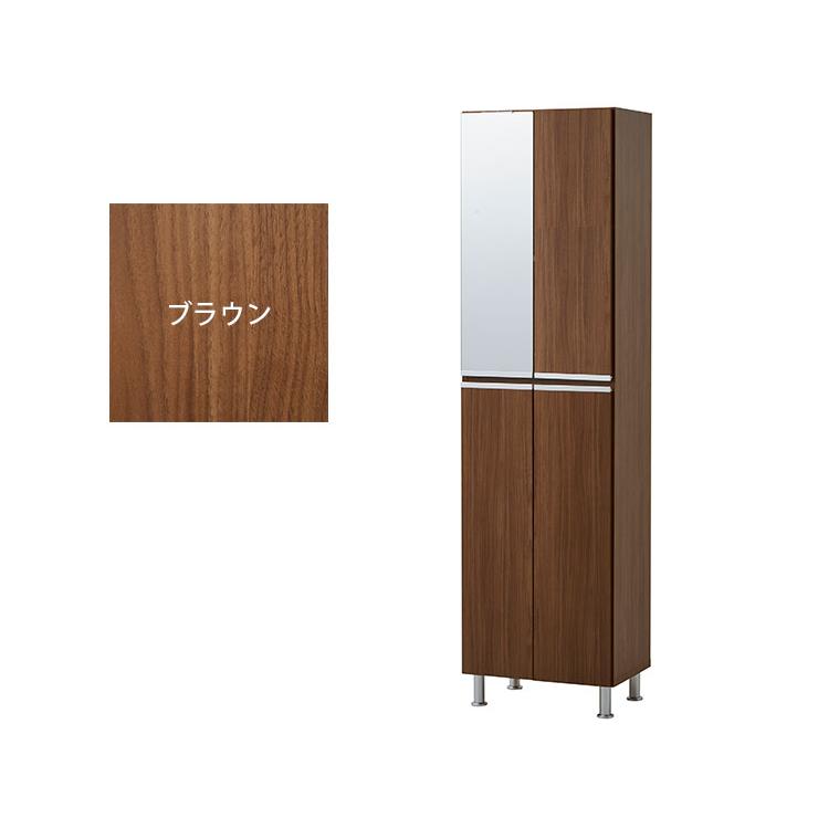 下駄箱 大川家具 シューズボックス 大容量 収納 おしゃれ 家具 棚 玄関収納 モダン リアル 幅50cm ミラー付き ハイタイプ 鏡面 完成品 日本製 : 手作り家具工房家具のココボ ...