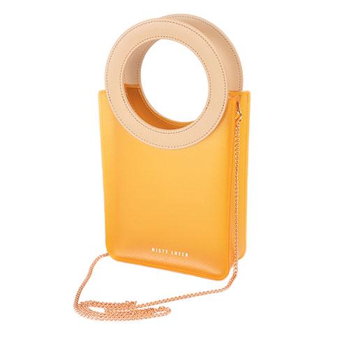 MISTY LAYER ボディバッグ ミストをまとうような柔らかい透け感と上品な風合い オレンジ MLBb-OR : カグチョク - 通販 - Yahoo!ショッピング