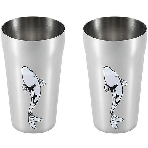 よこやま 燕熟の技 感温ステンレスタンブラー420ml 2P 錦鯉 EJK-801 : カグチョク - 通販 - Yahoo!ショッピング