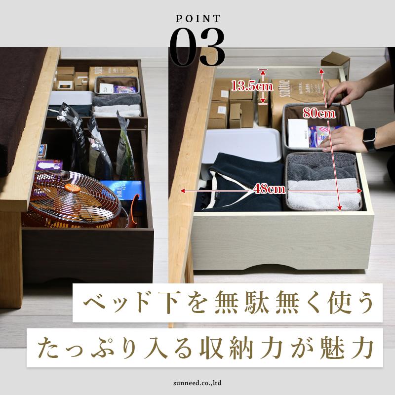 ベッド下収納ケース キャスター付き 薄型 収納ボックス アイデア 引き出し buw-8351 : 本棚・食器棚・収納家具の家具衛門 - 通販 - Yahoo!ショッピング