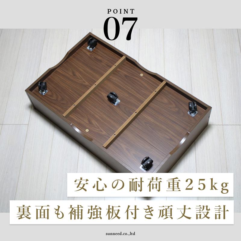 ベッド下収納ケース キャスター付き 薄型 収納ボックス アイデア 引き出し buw-8351 : 本棚・食器棚・収納家具の家具衛門 - 通販 - Yahoo!ショッピング