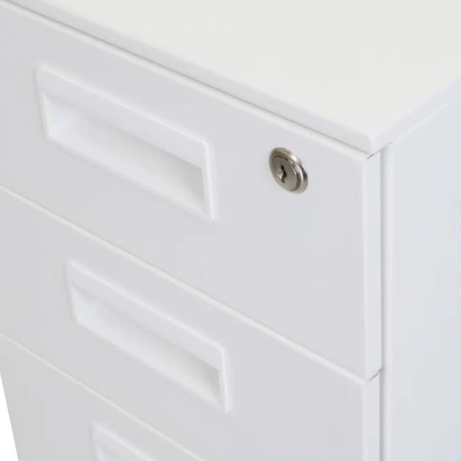 カグクロ スモールワゴン W308 D400 H616 サイドワゴン スチールワゴン インサイドワゴン キャスター付き A4サイズ対応 ホワイト/ブラック 代引不可 法人宛限定 FADS-3 ...