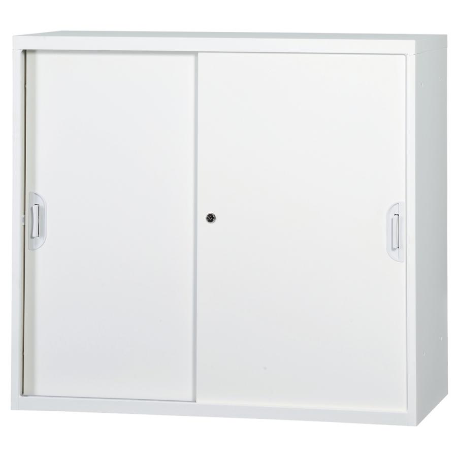 搬入・設置無料サービス 引き違い収納庫 HOSシリーズ W900 D450 H820 スチール書庫 スチール収納 鍵付き シリンダー錠 代引不可 法人宛限定 HK-HOSH12N : オフィス ...