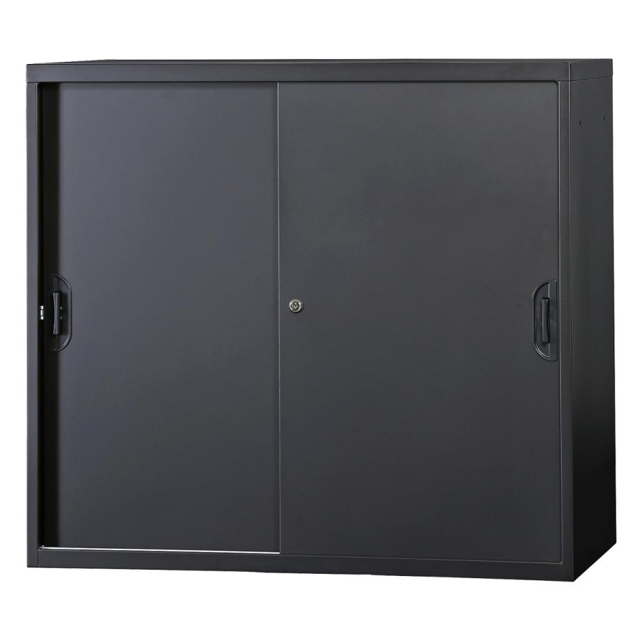 搬入・設置無料サービス 引き違い収納庫 HOSシリーズ W900 D450 H820 スチール書庫 スチール収納 鍵付き シリンダー錠 代引不可 法人宛限定 HK-HOSH12N : オフィス ...