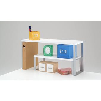 机上ラック SS型 W500 D210 H168 スチール 幅70 シンプル デスク 棚 PC ラック PCデスク パソコン usb ...