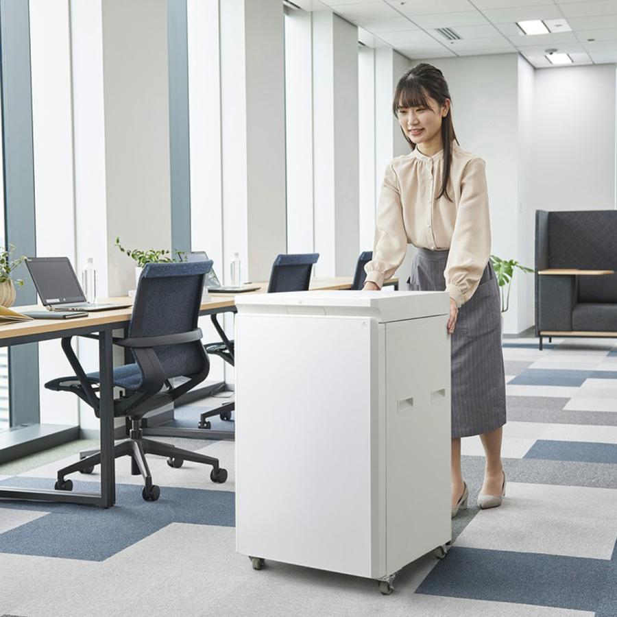 A3オートフィードシュレッダー W510 D600 H910 約100L A3用紙 A4用紙 クロスカット オートリバース キャスター付き 代引不可 法人宛限定 IR-AFS3350C ...