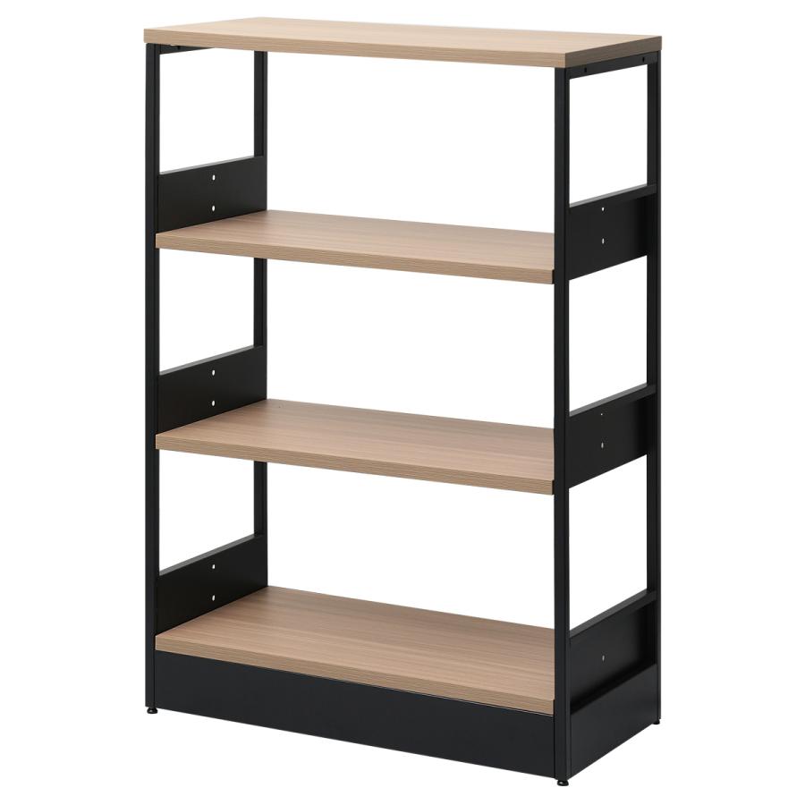 カグクロ 3段オープンラック PLDシリーズ W800 D400 H1180 A4収納 収納ラック 収納棚 オフィス収納棚 アジャスター付き 法人宛限定 PLD-1180R SDS ...