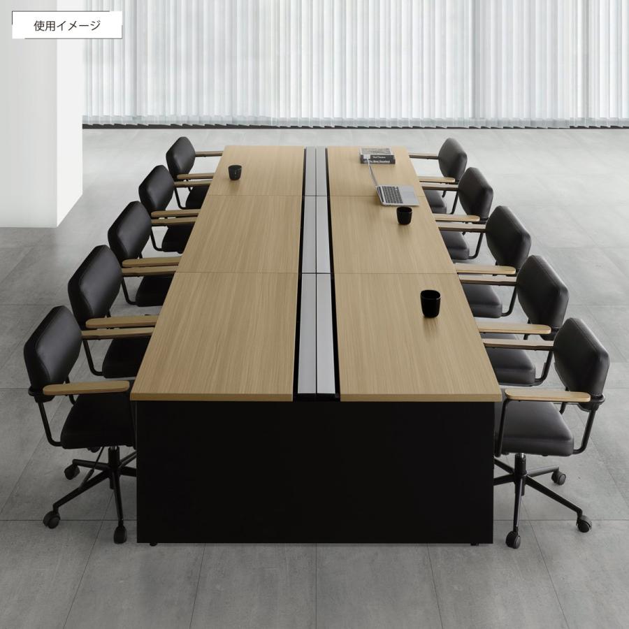 カグクロ フリーアドレス用デスク PLDシリーズ W3600 D1400 H720 会議用テーブル 会議机 机 テーブル アジャスター付き 配線カバー付き 法人宛限定 PLD-3614 ...