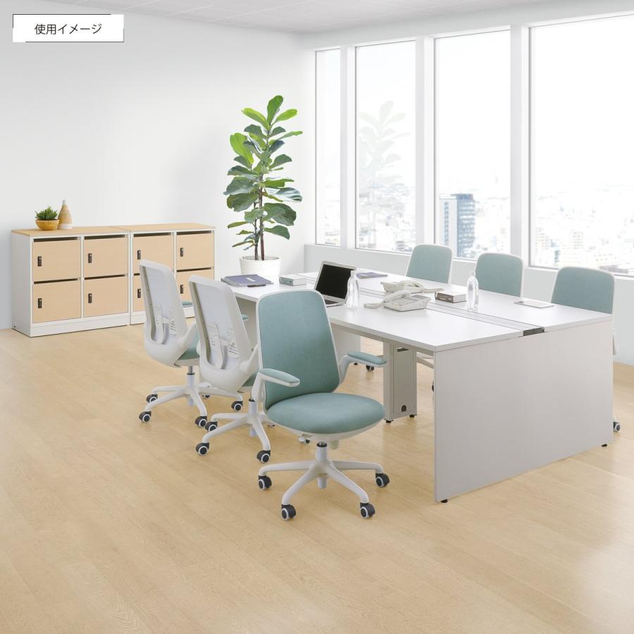 カグクロ フリーアドレス用デスク PLDシリーズ W3600 D1400 H720 会議用テーブル 会議机 机 テーブル アジャスター付き 配線カバー付き 法人宛限定 PLD-3614 ...