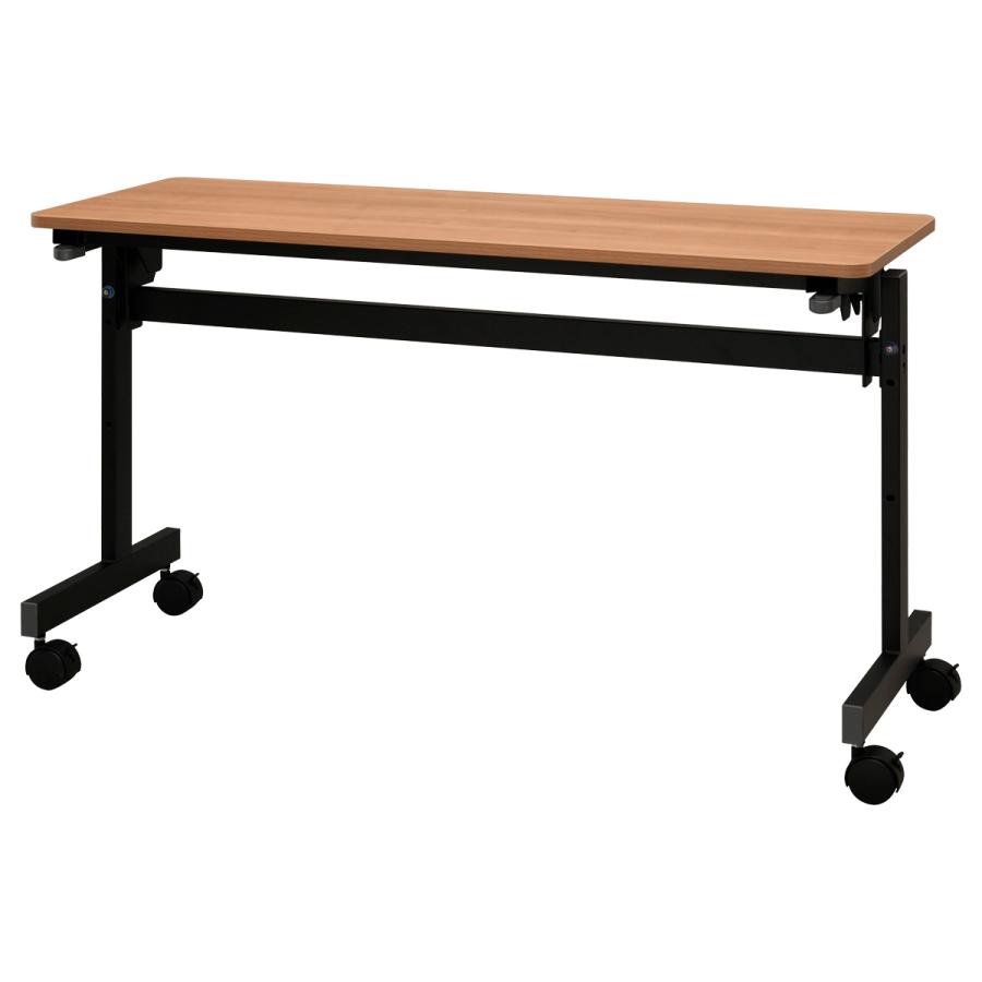 シンプルフォールディングテーブルIII W1200 D450 H702 スタッキングテーブル 跳上式テーブル 天板跳上式 スタック収納可 代引不可 法人宛限定 RY-RF1245FT3 ...