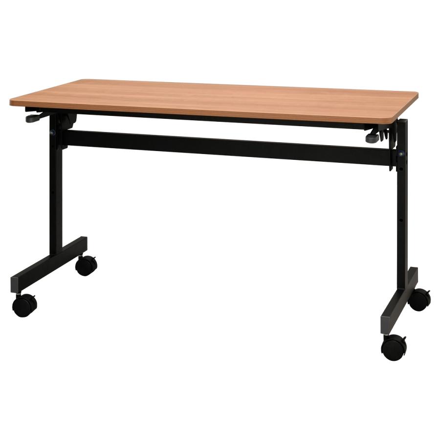 シンプルフォールディングテーブルIII W1200 D600 H702 スタッキングテーブル 跳上式テーブル 天板跳上式 スタック収納可 代引不可 法人宛限定 RY-RF1260FT3 :RY ...