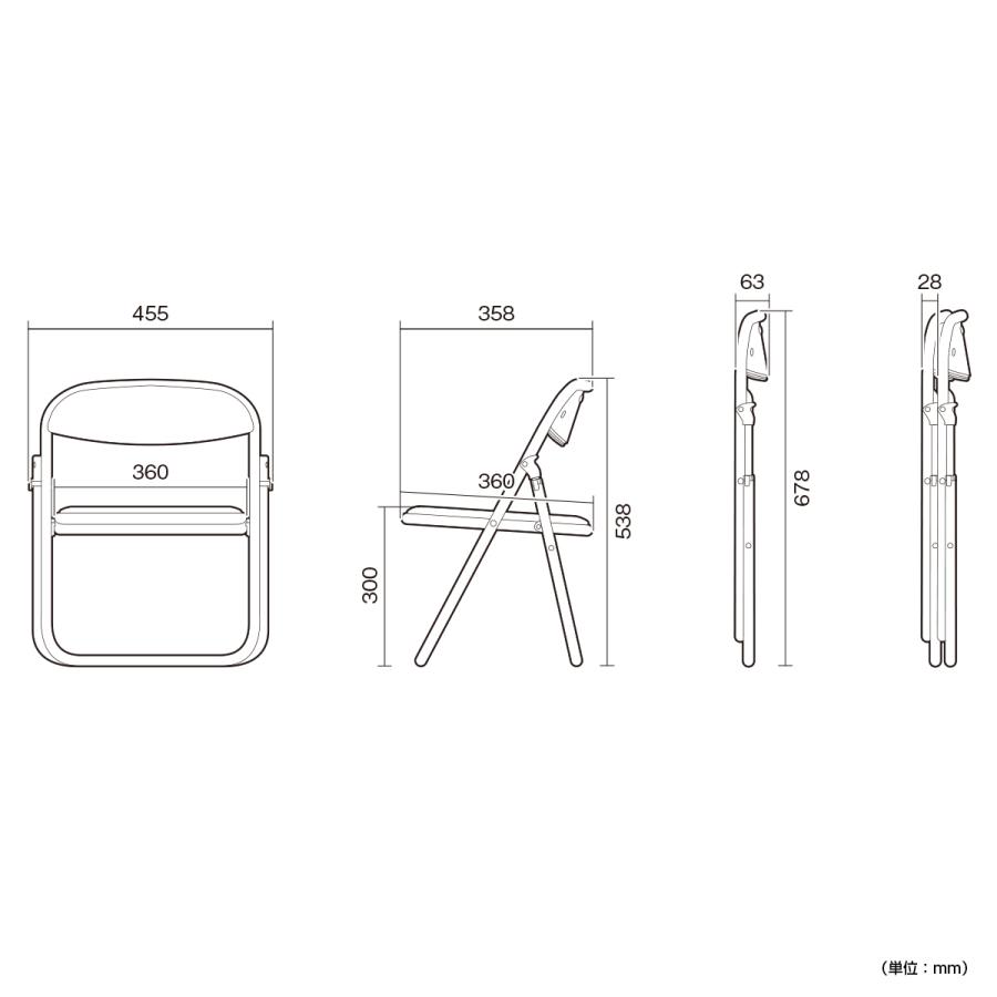 低座高パイプ椅子 SH300タイプ 6脚セット W455 D358 H538 事務椅子 折畳椅子 学校 幼稚園 保育園 卒園 入学 卒業 代引不可 法人宛限定 SN-CF104MX30 ...