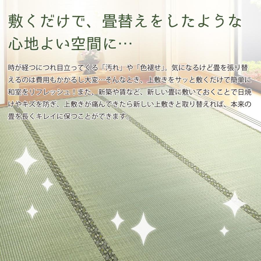 HAGiHARA い草ラグ おしゃれ い草 ラグ 上敷き 2畳 ござ 備前本間2帖 敷き物 畳み 撥水 防カビ加工 消臭 湿度調整 双目織り カーペット レジャー hgh 宅配便 : 関家具 ...