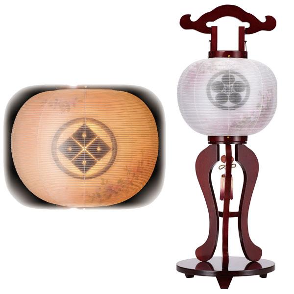 盆提灯 提灯 お盆 家紋入り 行灯 電気コード式 LED電池式対応可 二重張り 桜 姫盆付 綾桜 6446-23 : 家具のコンシェルジュ - 通販 - Yahoo!ショッピング