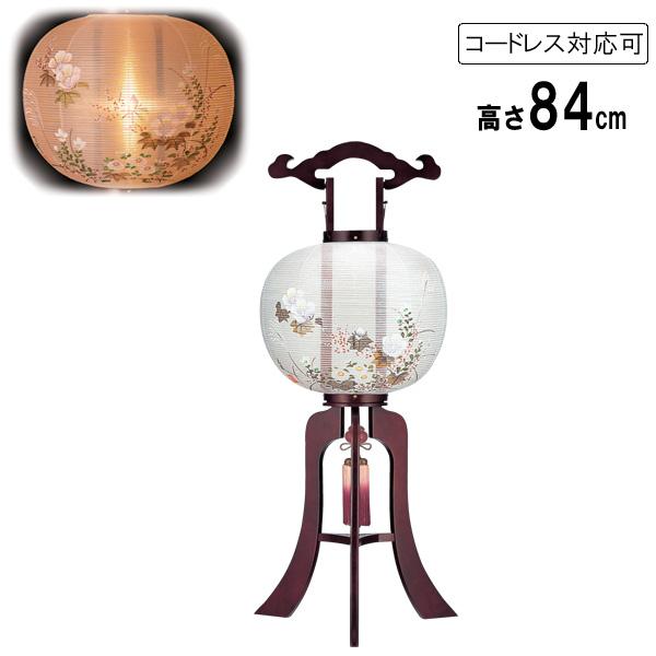 盆提灯 提灯 お盆 行灯 電気コード式 コードレス LED電池式対応可 一重張り 桜 尺一行灯 京花 8441-01 : 家具のコンシェルジュ - 通販 - Yahoo!ショッピング