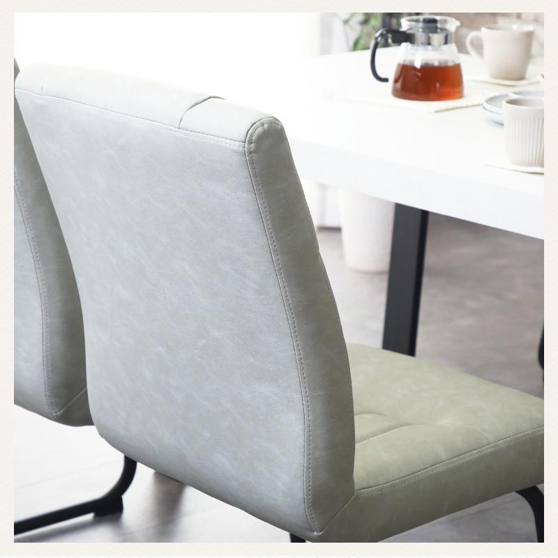 KAGUWORLD ダイニングチェア 2脚セット おしゃれ 高級感 PUタイプ 椅子 黒脚 食卓用 モダン カンティレバー ハイバック シンプル レザー カフェ トゥール : 家具RUSH ...