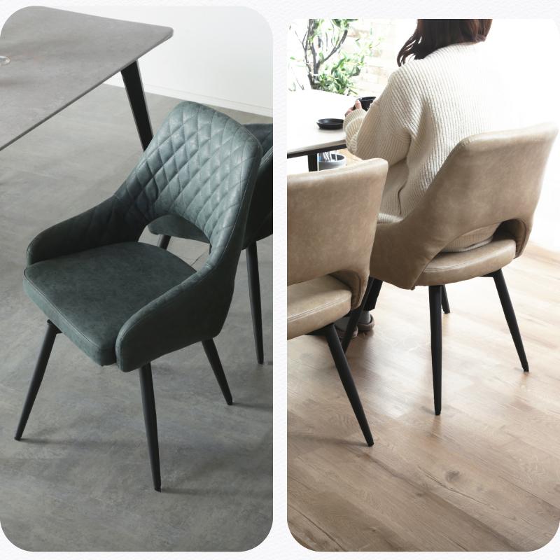 KAGUWORLD ダイニングテーブルセット 5点セット 4人掛け 4人用 幅150 150cm 回転チェア ダイニング 食卓 テーブル 木目調 石目調 ナチュラル ジェネシス カリスト ...