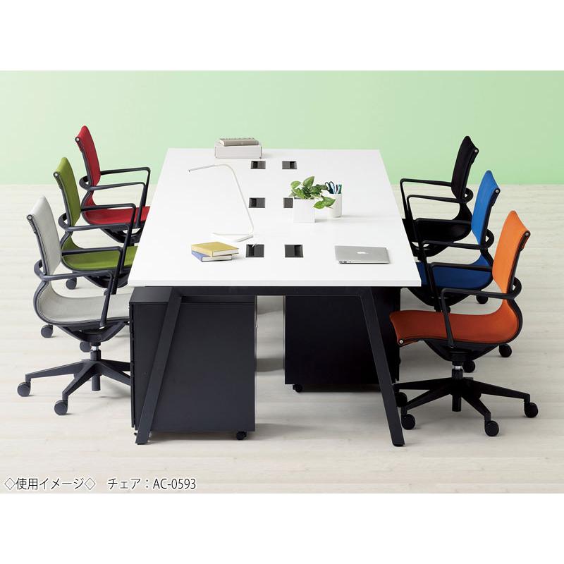 オフィスチェア 事務イス ハイバック 肘付き ガス昇降式 ロッキング機構 樹脂脚 キャスター付 ブラック 黒 グレー 灰 AC-0591 : ac-0591 : カグロー Yahoo!店 ...