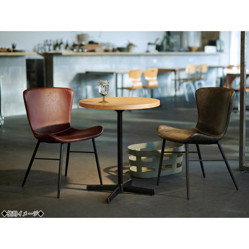 2脚セット ダイニングチェア 食卓いす カフェチェア アイアン スチール脚 ブラック塗装 革調 PUレザー張り CR-1425 : cr-1425 : カグロー Yahoo!店 - 通販 ...