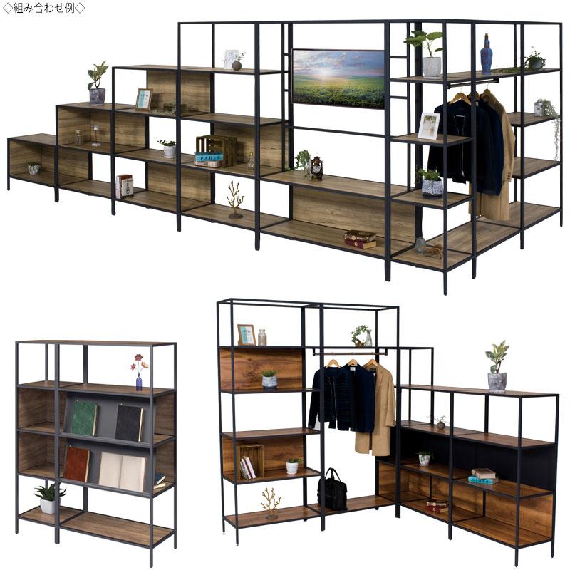 シェルフ 棚 モニターフレーム 幅120cm 奥行45cm H1800タイプ 連結金具付 ブラック 黒 ホワイト 白 ブラウン 茶 DS-0122 : カグロー Yahoo!店 - 通販 ...