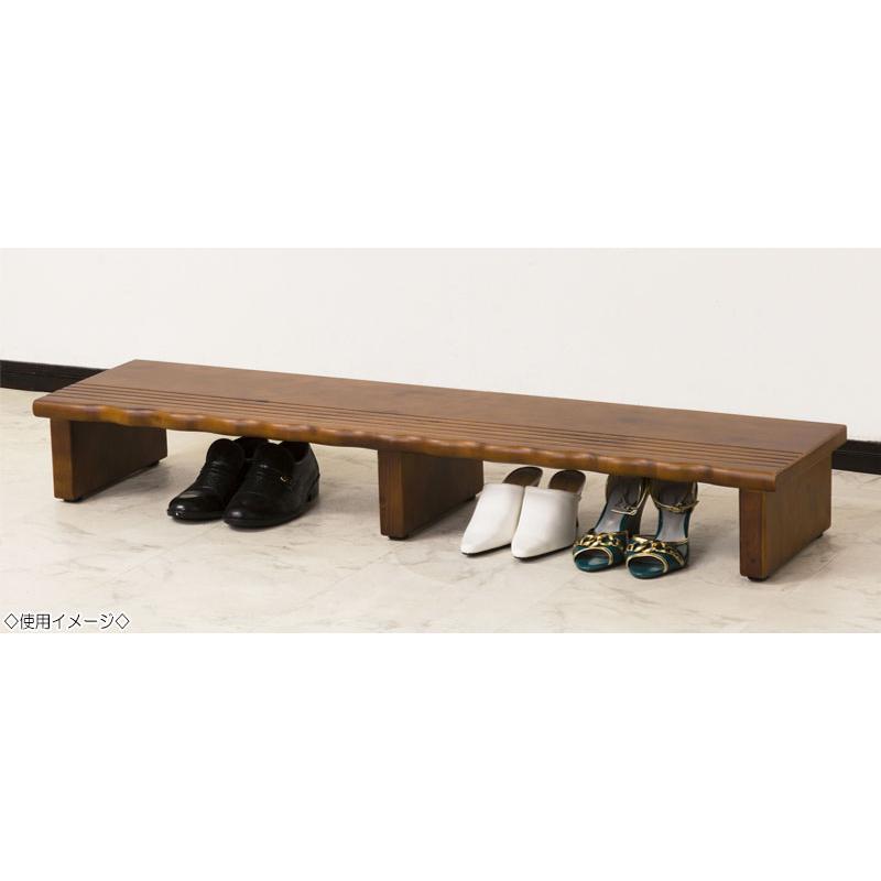 玄関台 ステップ 踏み台 昇降台 段差 階段 玄関収納 シューズ棚 幅120cm 奥行30cm 滑り止め付 ブラウン 茶 KR-0348 : カグロー Yahoo!店 - 通販 - Yahoo ...