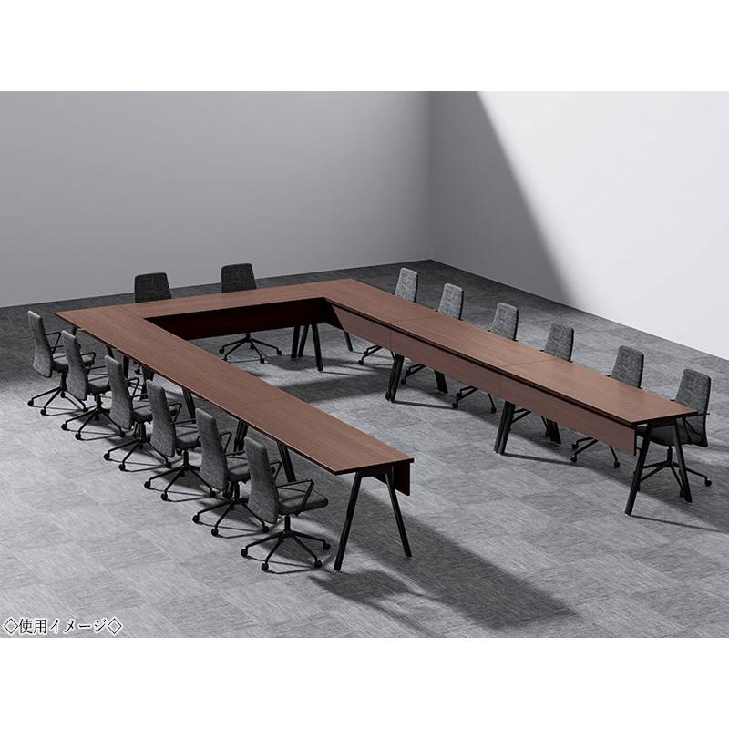 ミーティングテーブル 会議テーブル 幅120cm 奥行60cm アジャスタータイプ パネル付 組合せ メラミン化粧板 木目 白 ホワイト 茶 ブラウン NS-0249 : カグロー Yahoo ...