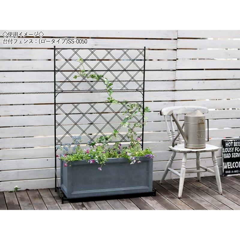 台付フェンス ロータイプ プランタースタンド ガーデンフェンス 柵 プランター支柱 幅89cm 高さ141cm アーガイル ブラック 黒 ホワイト 白 SS-0050 : カグロー Yahoo ...