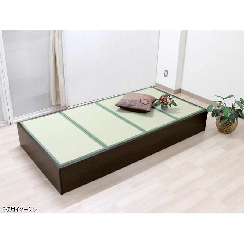 畳ベッド 木製ベッド ヘッドレス 薄型畳付 ロータイプ ボックス型 シングル Sサイズ 幅100 奥行200cm ダークブラウン TM-0223 : カグロー Yahoo!店 - 通販 ...