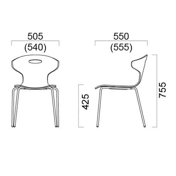 椅子 おしゃれ カフェチェア カフェ オフィスチェア 多目的 板座 メタル 4本脚 店舗業務用家具 temora-dgmd : 家具セレクト ...