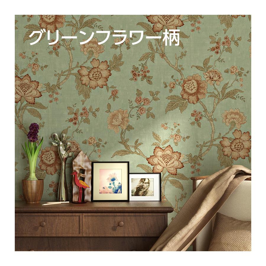 壁紙 レトロ ノスタルジック 高級不織布 おしゃれ DIY リメイク 張り替え おしゃれ 花柄 ストライプ 補修 輸入壁紙 :kagz-wallpaper-01:KAGZ - 通販 ...