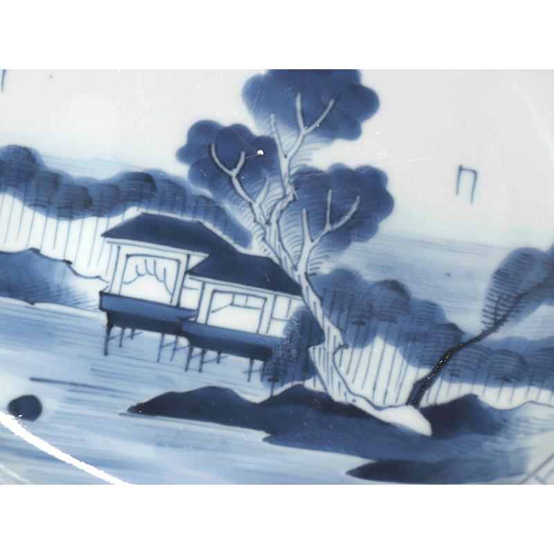 古伊万里 志田窯 尺皿 江戸時代後期 染付 月夜山水楼閣文 氷裂梅縁模様 SS4 : KAIKAROMAN 開花浪漫 直営店 - 通販 - Yahoo!ショッピング