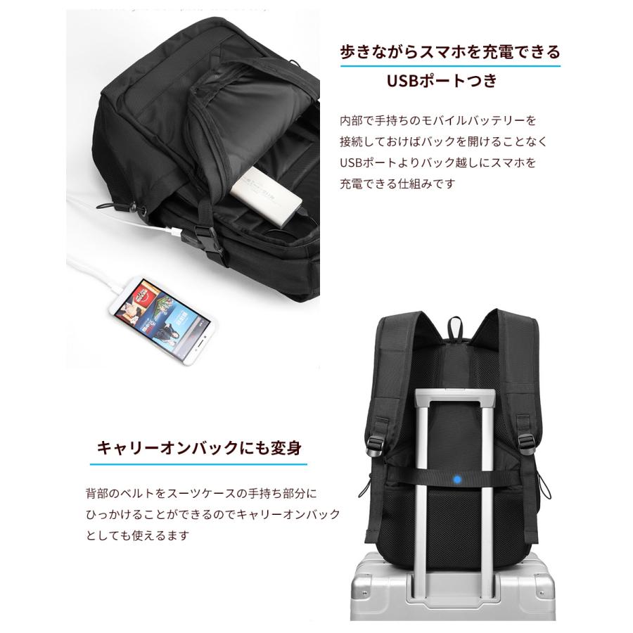 リュック メンズ おしゃれ 大容量 学生 スポーツ 社会人 防水 ブラック