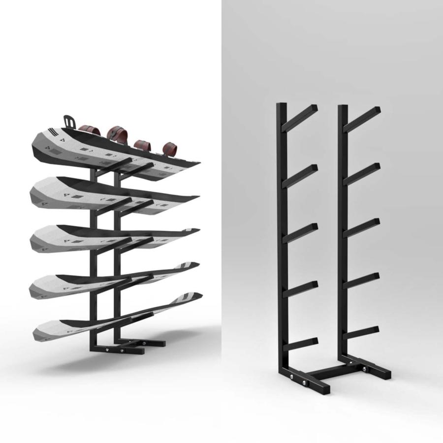 ヨガマット ストレージラック 5層自立型スノーボード収納ラック フロア