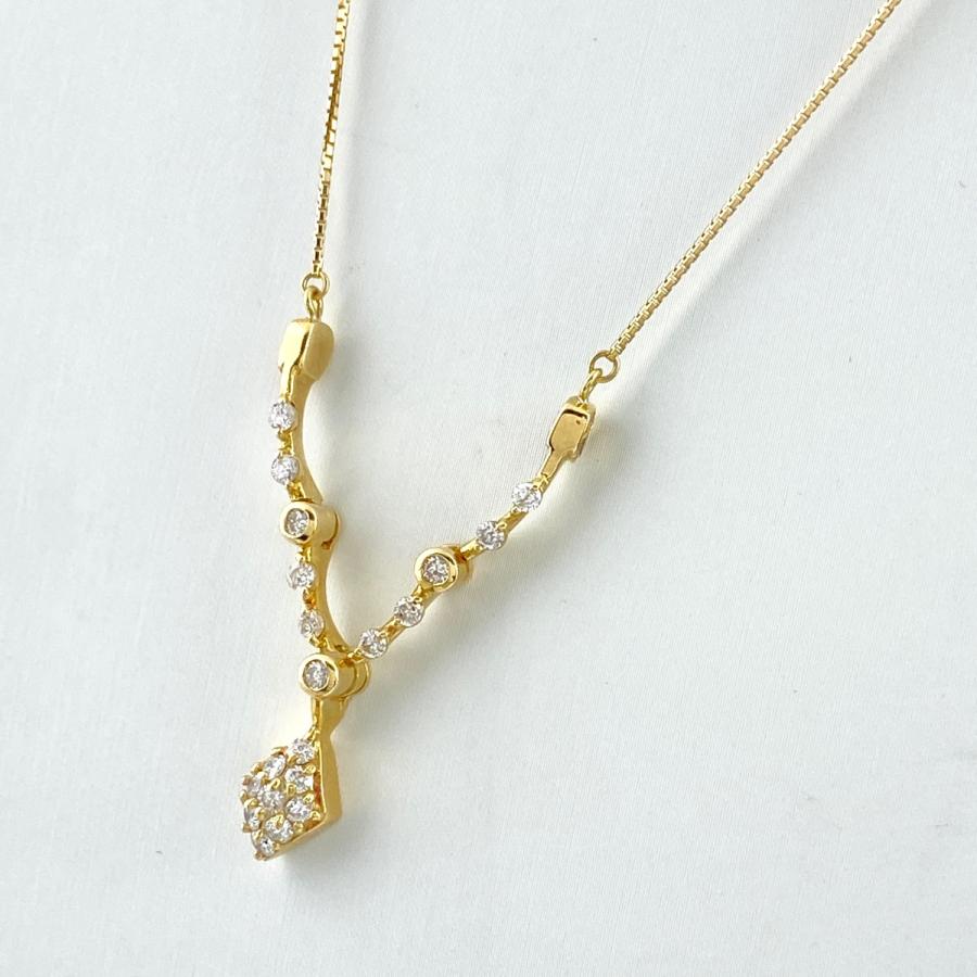 メレダイヤ デザインネックレス YG イエローゴールド ペンダント 2WAY ネックレス K18 ダイヤモンド レディース 中古 : リユースセレクトショップバイセル Yahoo!店 - 通販 ...